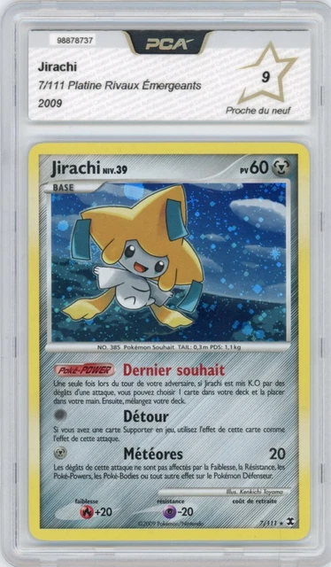 CARTE POKÉMON : Jirachi Holo 7/111 - Pca 9 - Platine Rivaux Emergents EUR 59,90 - PicClick FR