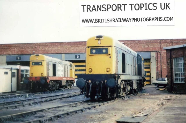TRANSPORT TOPICS RAILWAY PHOTO CLASS 20s 20156 & 20144 THORNABY 11-2 ...
