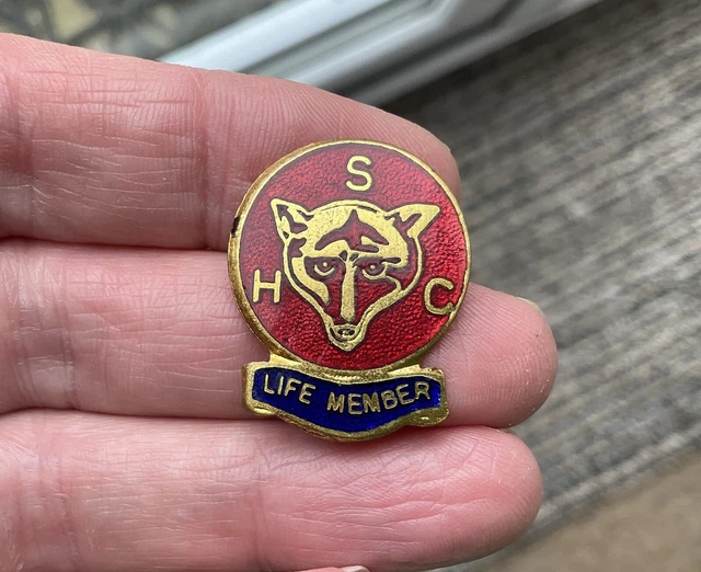 VINTAGE HSC SUPPORTERS Club Badge Fox Hunting Shooting Hunt England SHC ...