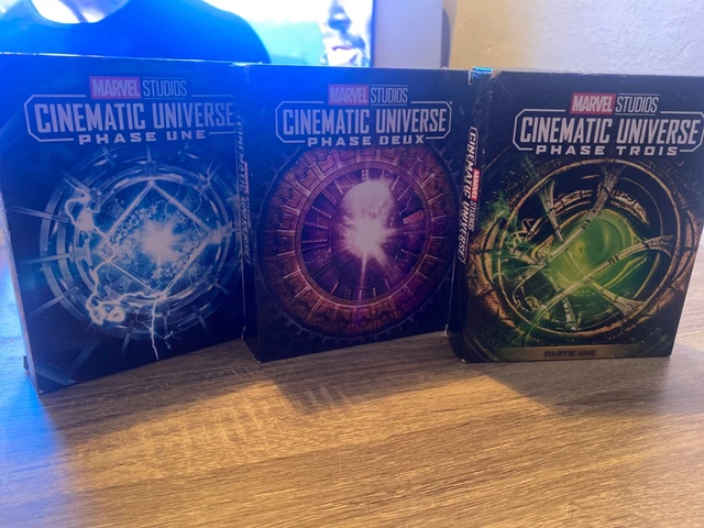 COFFRET BLU RAY Marvel cinematic universe phase une phase deux phase 3 ...