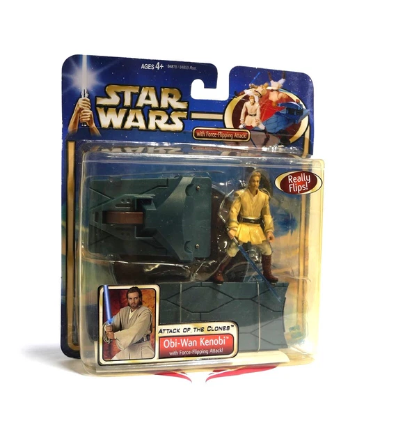 FIGURINE ARTICULÉE STAR Wars ATOC Force Flipping Obi Wan Kenobi MOC ...