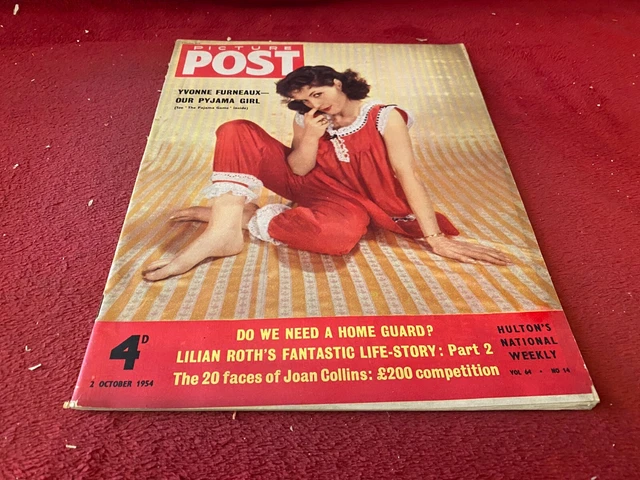 PICTURE POST MAGAZINE 2/10/1954 Yvonne Furneaux. Lilian Roth. Joan ...