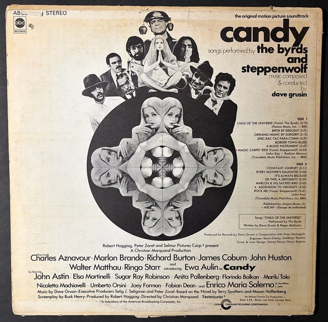 CANDY SOUNDTRACK LP Byrds/Steppenwolf/Dave Grusin ABC Records ABCS-OC-9 ...