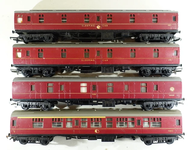 TRIANG HORNBY 4 x BR MK1 COACHES £9.99 - PicClick UK