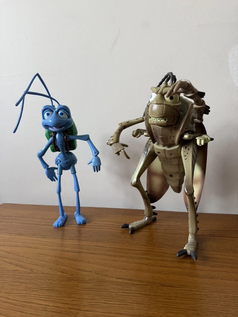 VINTAGE A BUGS Life Flick And Hopper Talking Figures Disney Pixar ...