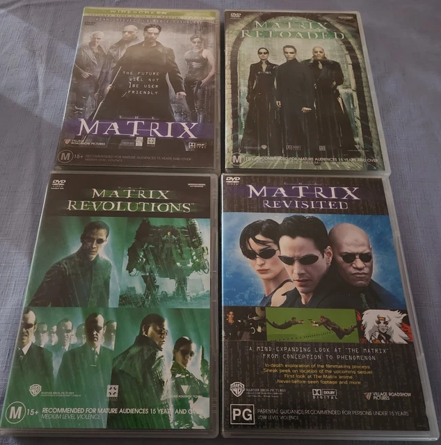 THE MATRIX TRILOGY (DVD): Matrix, Revolutions, Reloaded, And Revisited ...
