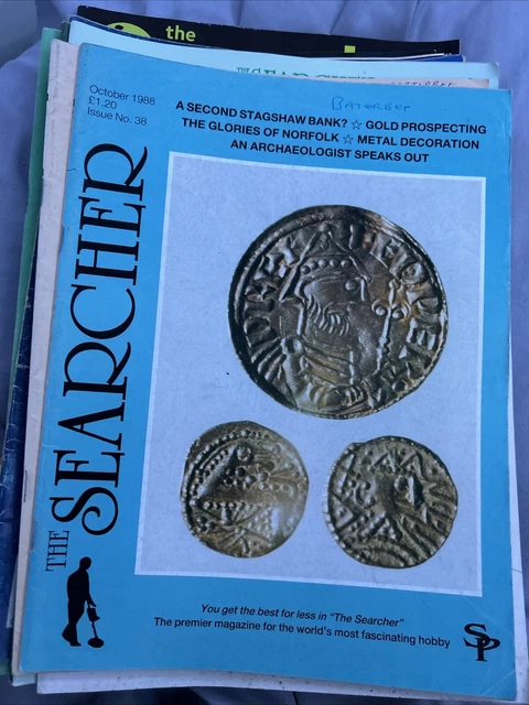 THE SEARCHER MAGAZINE Metal Detecting October 1988 Issue #38 £1.00 ...
