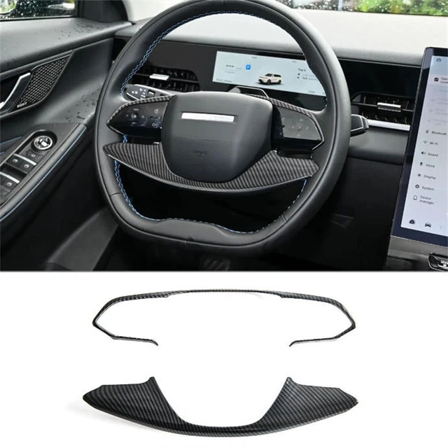 FOR JAECOO J5 EV 2026 2027 2028 Carbon Fiber Car Steering Wheel Decor ...