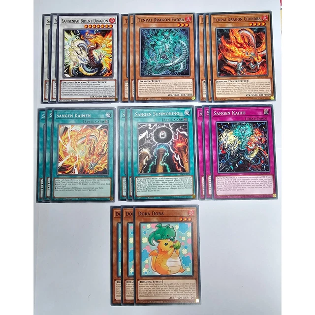 21X TENPAI DRAGON Deck Core Dora Sangen Kaiho Chundra Fadra Bident ...