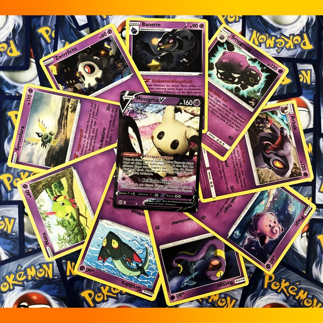 10 PSYCHO POKEMON Karten mit EX/GX/V Karte - Keine Doppelt / Alle ...