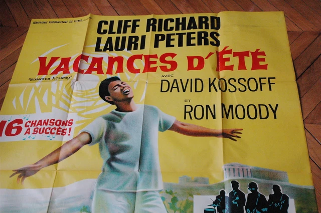 CLIFF RICHARD THE Shadows Vacanze D'Estate 1965 Raro Manifesto Francese ...
