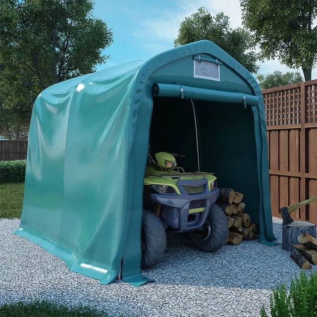 GARAGENZELT WEIDEZELT UNTERSTAND Lagerzelt 550 g/m² PVC Plane Carport ...