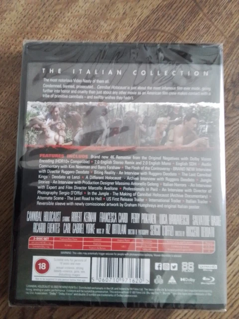 CANNIBAL HOLOCAUST (4K HD) Robert Kerman, Francesca Ciardi, Perry ...