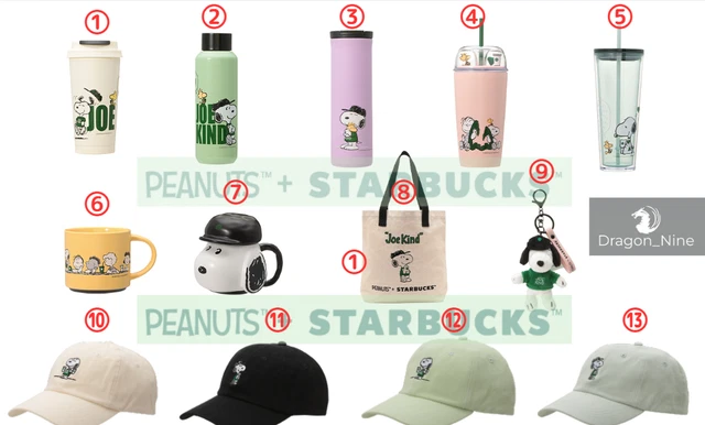 PSL PEANUTS X STARBUCKS 2025 Joe Kind Snoopy Series New Japan Mar-25 ...