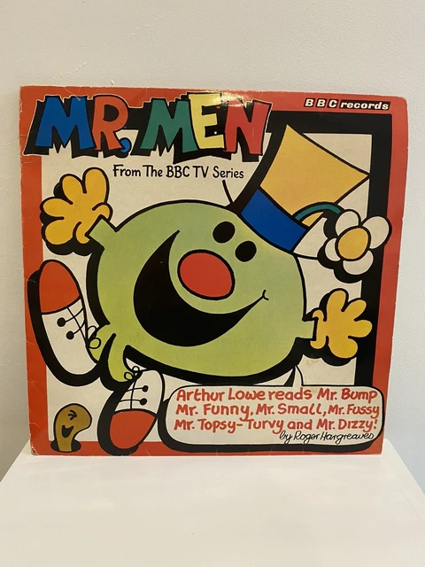 MR MEN BBC Vinyl TV Series LP record Read by Arthur Lowe / FANTASTIC ...
