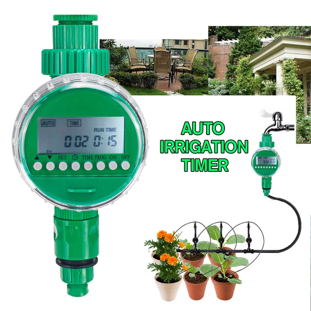 ELECTRONIC AUTOMATIC GARDEN Drip Irrigation Watering Timer Controller System Kit $42.30 ...