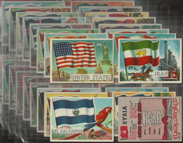 A&BC-FULL SET- FLAGS Of The World 1959 (X80 Cards) All Scanned ...
