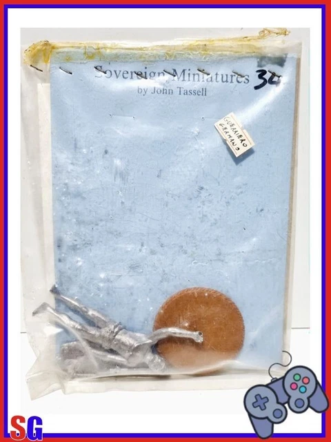 FIGURINO IN PIOMBO Sovereign Miniatures Guerriero Germano 75Mm Usato ...