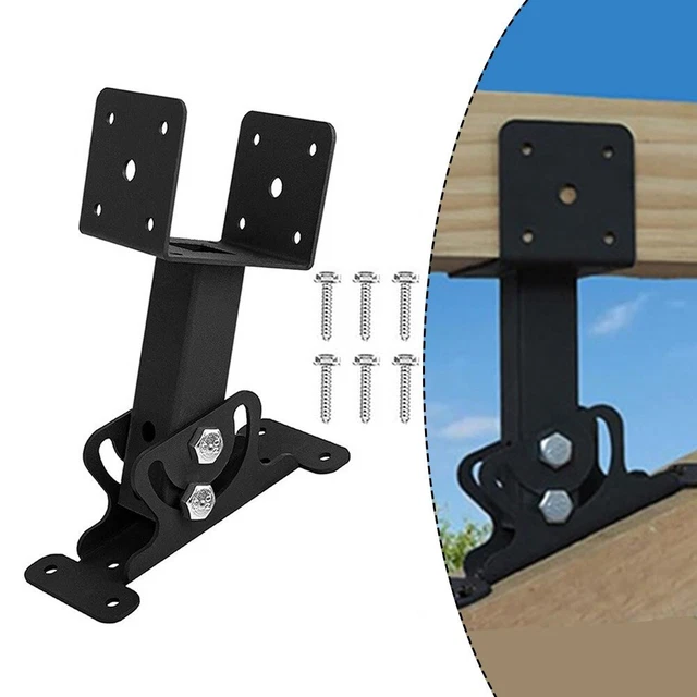 PATIO RISER SUPPORT Bracket with Adjustable Saddle for Heavy Duty Roof ...