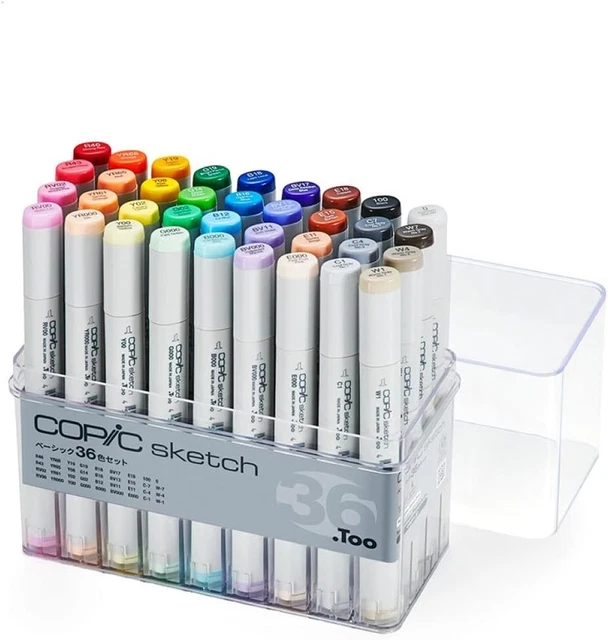 COPIC SKETCH BASIC Marker 36 Color Set Art Illustration Markers from ...