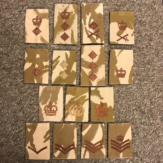 BRITISH ARMY SURPLUS Desert DPM Rank Slide, Lance Corporal to Field Marshal - N £3.99 - PicClick UK