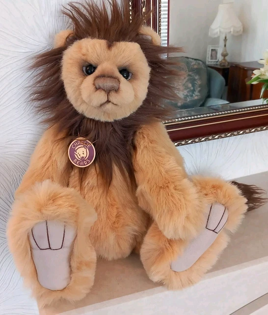 CHARLIE BEARS LEO Lion Bear - NEW with Tags & Bag & Box £125.00 ...