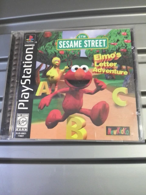 PLAYSTATION GAME SESAME Street Elmo's Letter Adventure Elmo NTSC PS ...