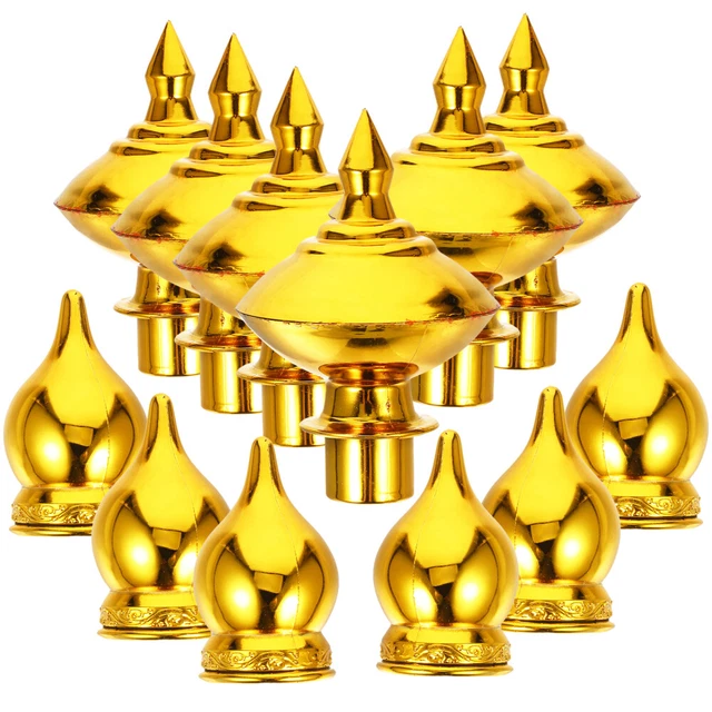 12PCS FLAGPOLE TOPPER Plastic Flagpole Topper Finial Ornament Flag Pole ...