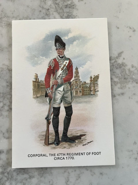 BRITISH MILITARY UNIFORMS The 47th Regiment Of Foot Card $1.50 ...