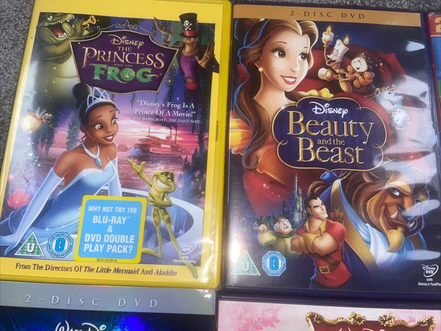 DISNEY DVD SELECTION snow white mulan pocahontas beauty & the beast ...