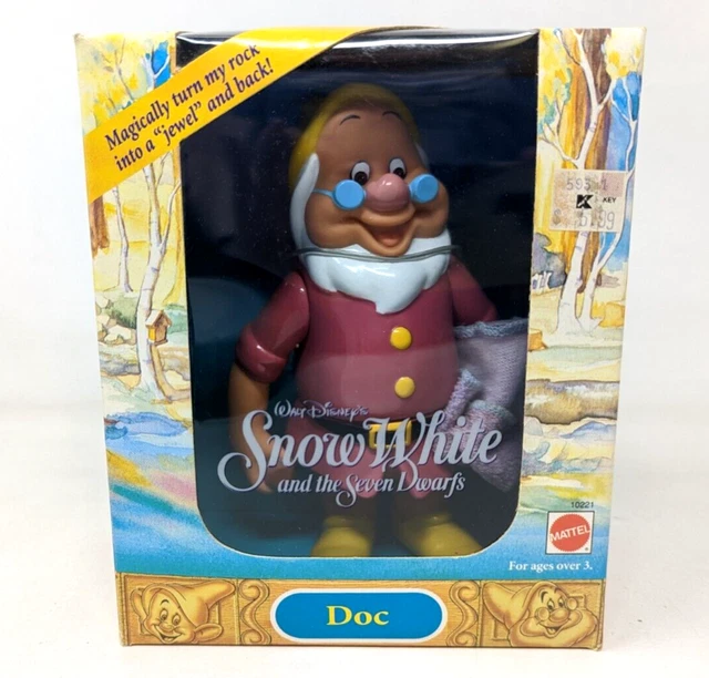 VTG 1992 MATTEL Disney Snow White Seven Dwarfs Doc 10221 Color Change ...