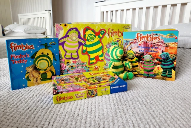 VINTAGE 2002 BBC CBeebies Fimbles Bundle Jigsaw Puzzles Plush Book ...