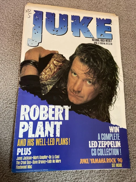 JUKE MAGAZINE APRIL 14 1990 #781 Robert Plant/Janet Jackson/Mark ...