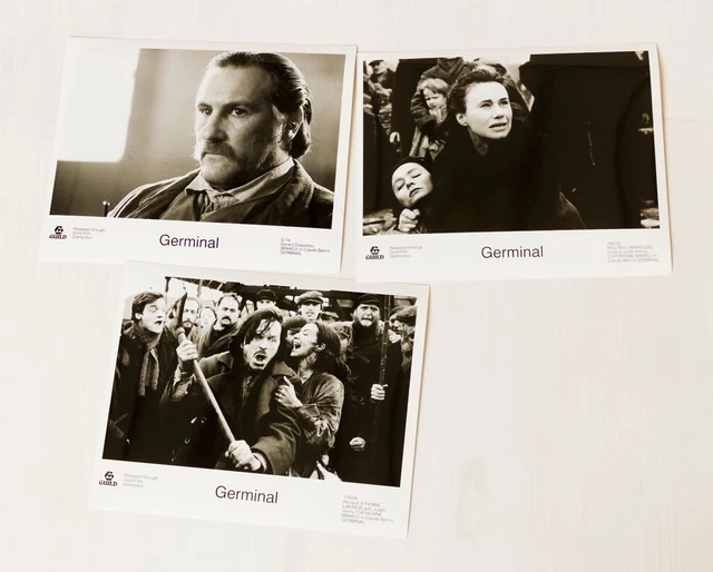 GERMINAL - 3 Film Stills - Gerard Depardieu Miou Miou French Movie Coal ...
