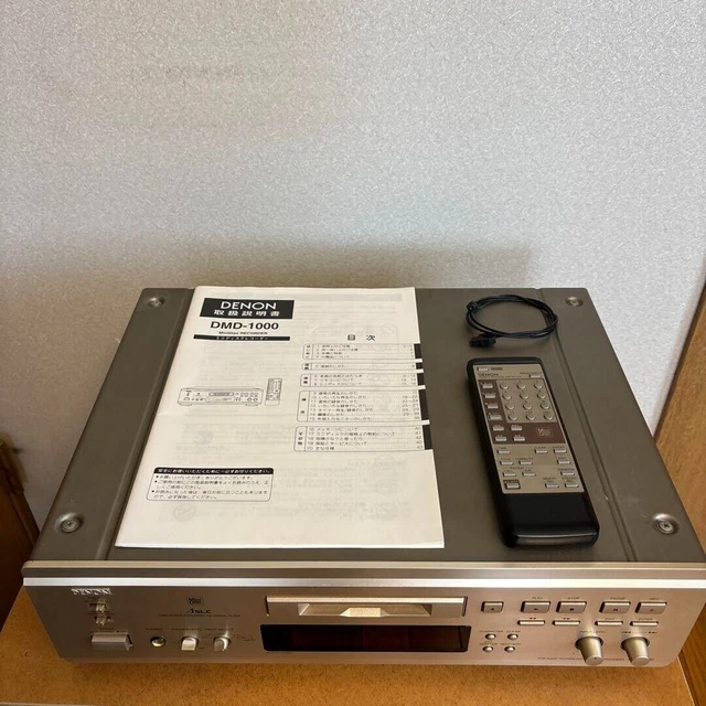DENON DMD-1000 MINIDISC MD Recorder Deck Player Silver Color Japan £174 ...