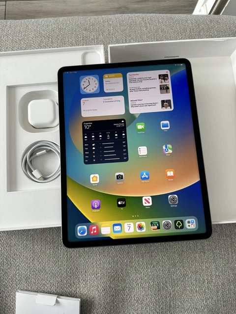 APPLE IPAD PRO 6th Gen. 256GB, Wi-Fi + 5G (Unlocked), 12.9in - Space ...