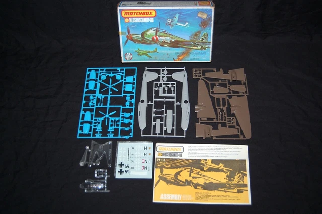 MATCHBOX 1/72 SCALE Messerschmitt Me 410 A2 / B-1 Model Kit 1976 First ...