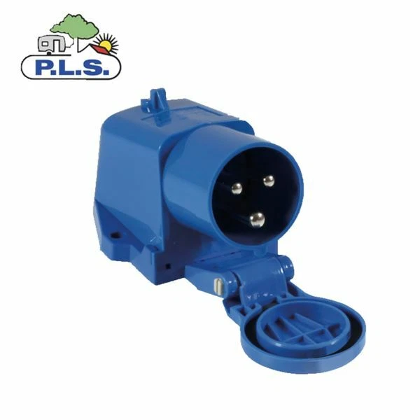 CARAVAN MAINS 240V Inlet Surface Mounted Plug Angled Motorhome 16A £8. ...
