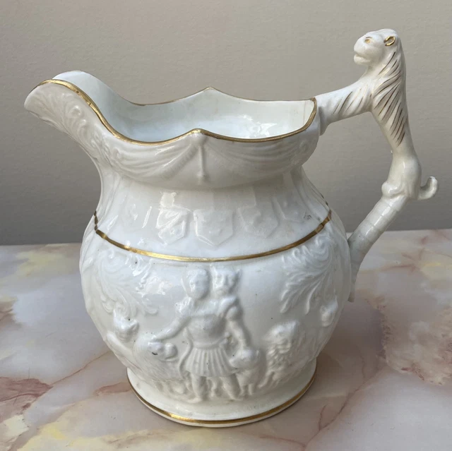 ISAAC VAN AMBURGH Circus Menagerie Pottery Jug 20th Century Cream Jug ...