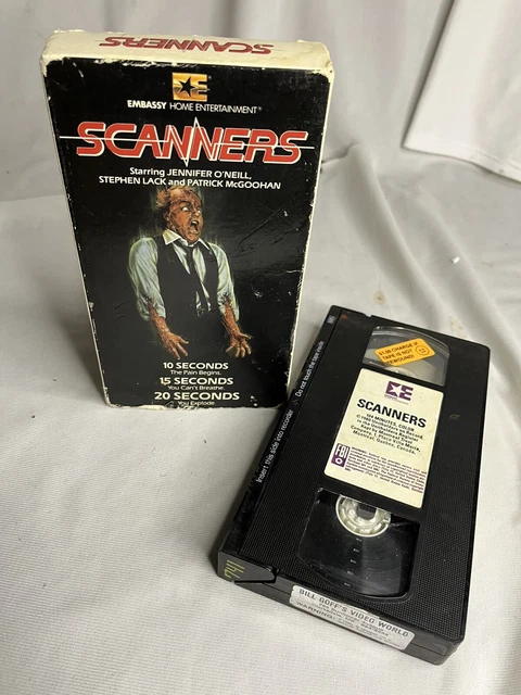 SCANNERS VHS 1981 Embassy Release CRONENBERG Horror VHS see description ...