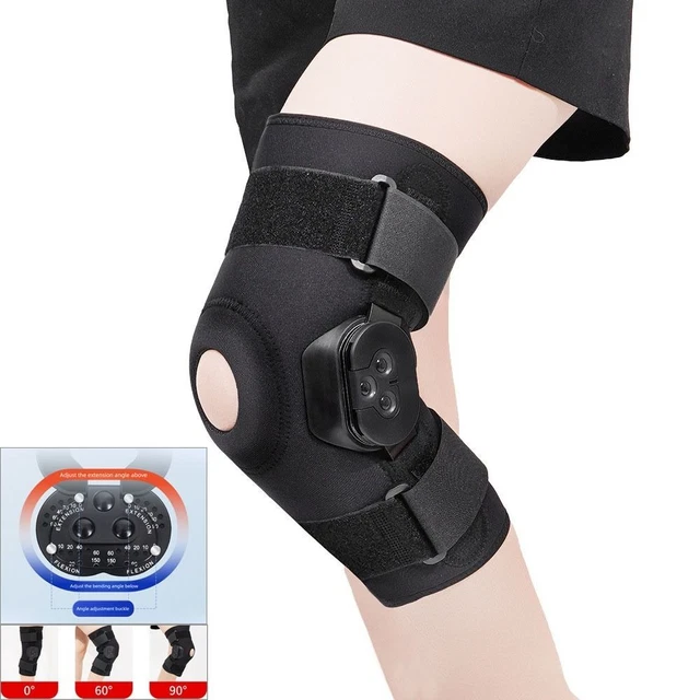 WITH LATERAL STABILIZATION Locking Knee Brace for Patella Meniscus Tear ...
