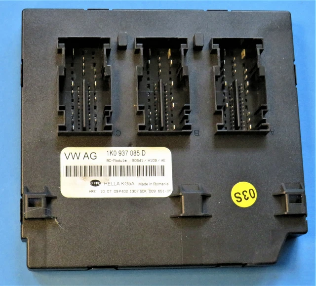 VW GOLF MK6 Onboard Power Supply Body Control Module BCM 1K0937085D £29 ...