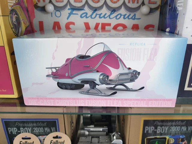FALLOUT FUSION FLEA Hot Pink Snowtrack Die-Cast Limited Run NEW SEALED ...