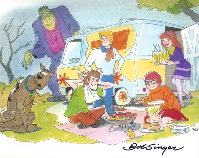 BOB SINGER SIGNED 8x10 PHOTO FLINTSTONES SCOOBY DOO JETSONS ANIMATOR ...