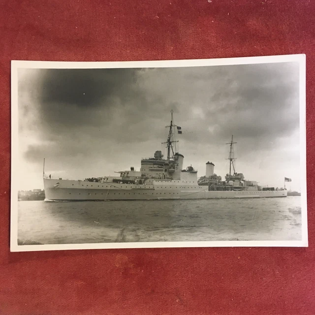 WW2 HMS LIVERPOOL Royal Navy Town class cruiser - Real photo £10.00 ...