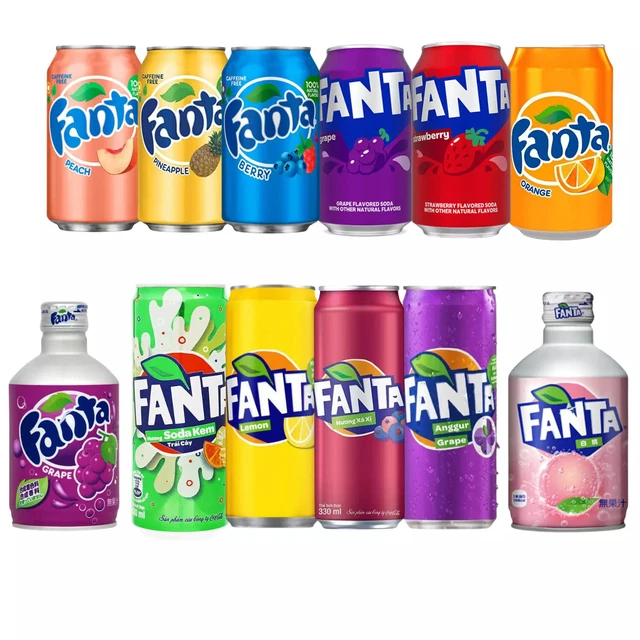FANTA FRUIT FLAVOURED Soft Drinks - Various Flavours & Sizes £14.99 ...