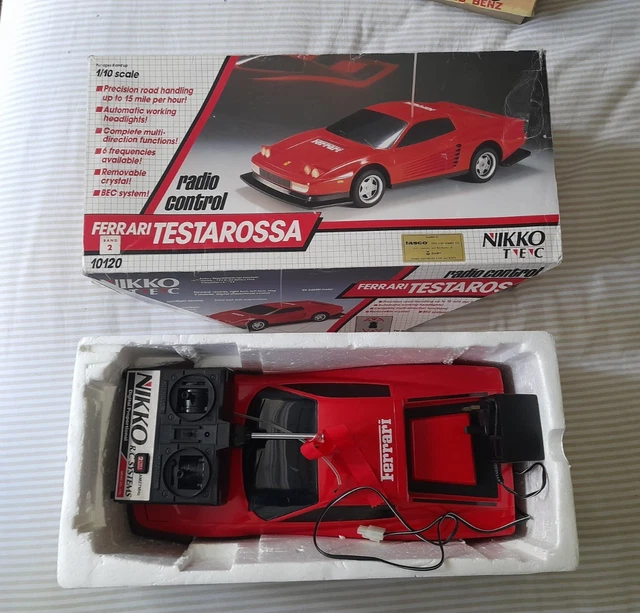 VINTAGE NIKKO TEC FERRARI TESTAROSSA R/C 1/10th BOXED £49.00 - PicClick UK
