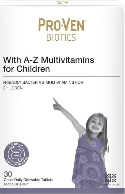 PROVEN BIOTICS WITH A-Z Multivitamins Child 30 Tablets £11.24 - PicClick UK