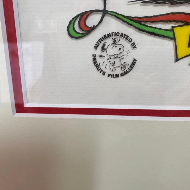 SNOOPY PEANUTS GANG Celebration Cell Picture 50x60 cm Animation Art EUR ...