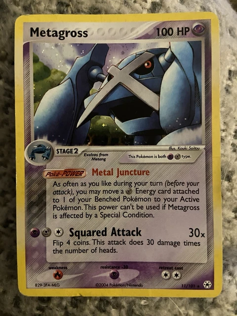 POKÉMON TCG METAGROSS EX Hidden Legends 11/101 Reverse Holo Holo Rare £ ...